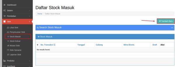 Stock Masuk Dan Stock Keluar