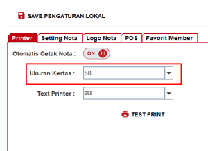 Kode Kode Desain Nota Beepos Desktop