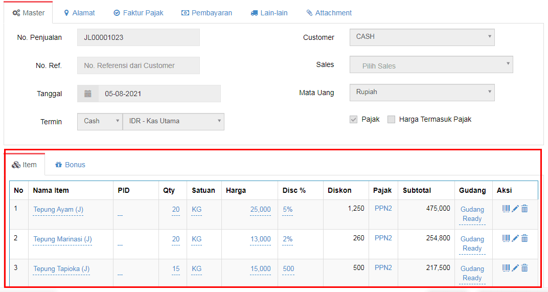 Panduan Menampilkan Harga Nett Nota Penjualan (Perintah Variable Grafik ...