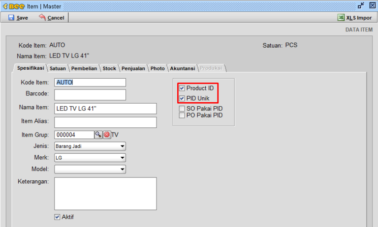 Panduan Transaksi Penjualan Kasir Beeaccounting 2.7 Menggunakan PID Unik