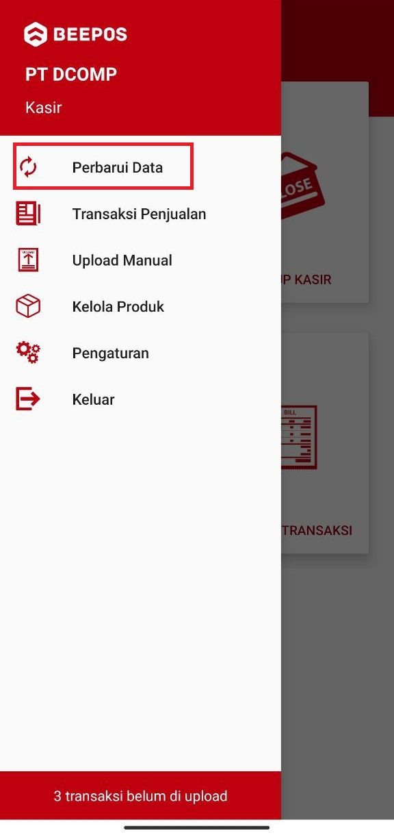 Panduan Menonaktifkan Item Yang Tampil Pada Beepos Mobile