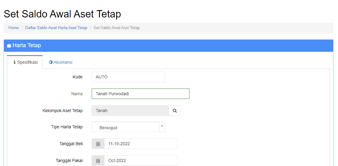 Panduan Cara Input Tanah Sebagai Aset Tetap - Beecloud