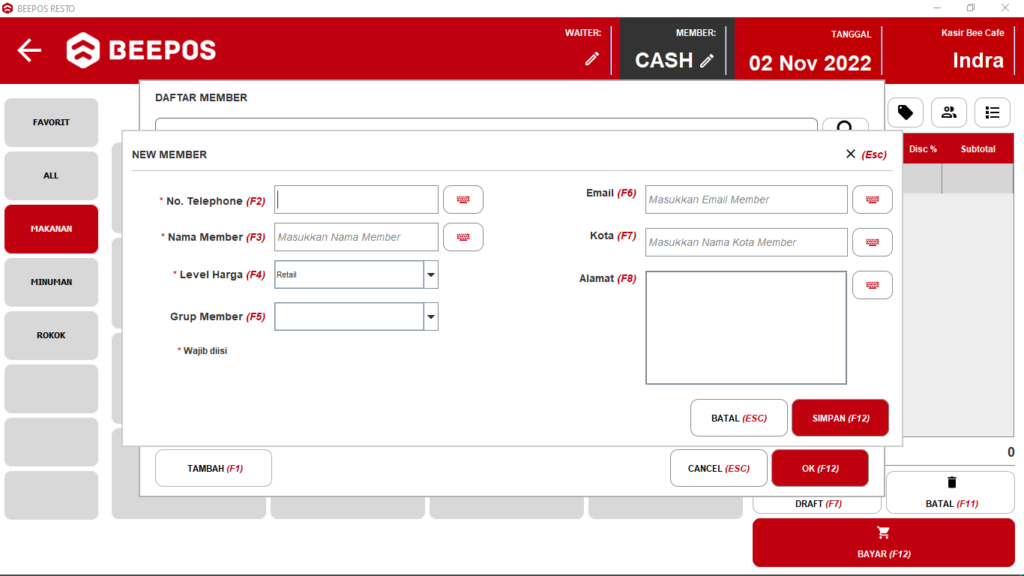 Panduan Cara Membuat Member Baru Menggunakan Kode Member Secara Manual ...