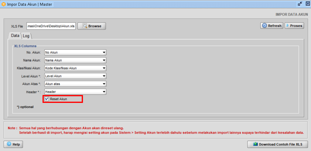 Panduan Cara Reset Akun(COA) BeeAccounting