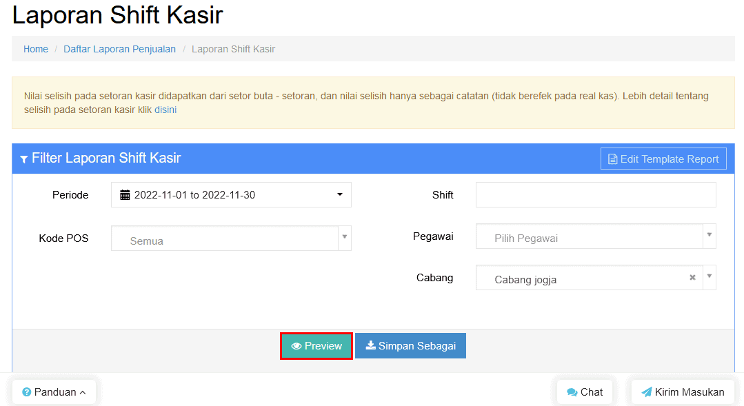 Panduan Cara Melihat Laporan Shift Kasir Melalui Beecloud