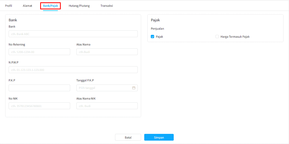 Panduan Input Data Mitra Bisnis Customer Beecloud 3.0