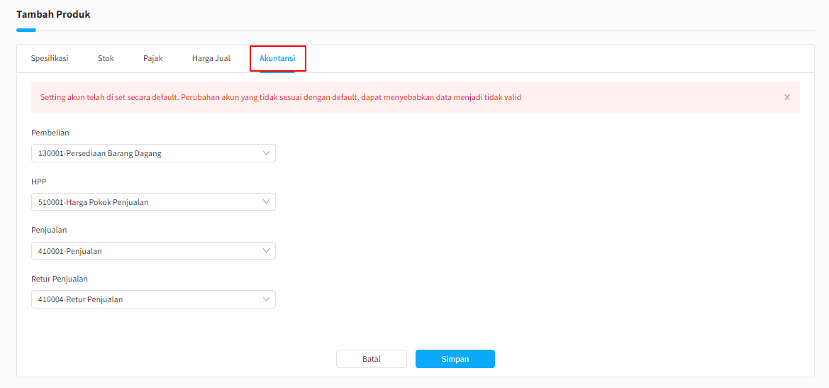Input Master Produk Beecloud 3.0