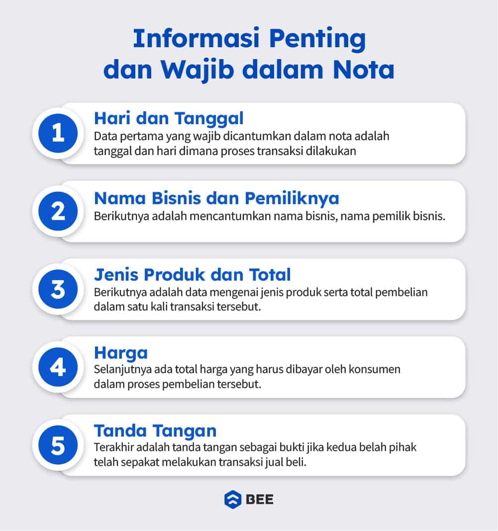 13 Contoh Nota Pembelian dan Cara Membuatnya Lengkap
