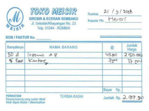 13 Contoh Nota Pembelian dan Cara Membuatnya Lengkap