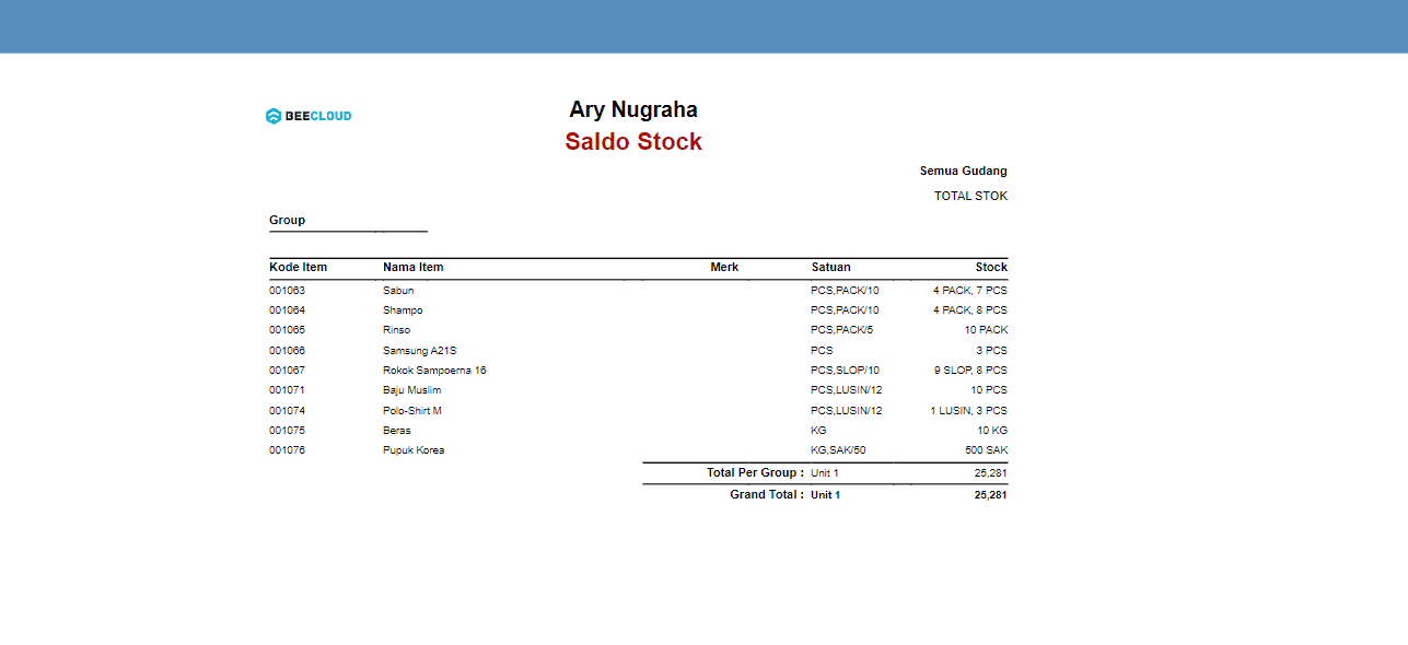 Cara Membuat Laporan Stok Barang dan Contohnya Lengkap