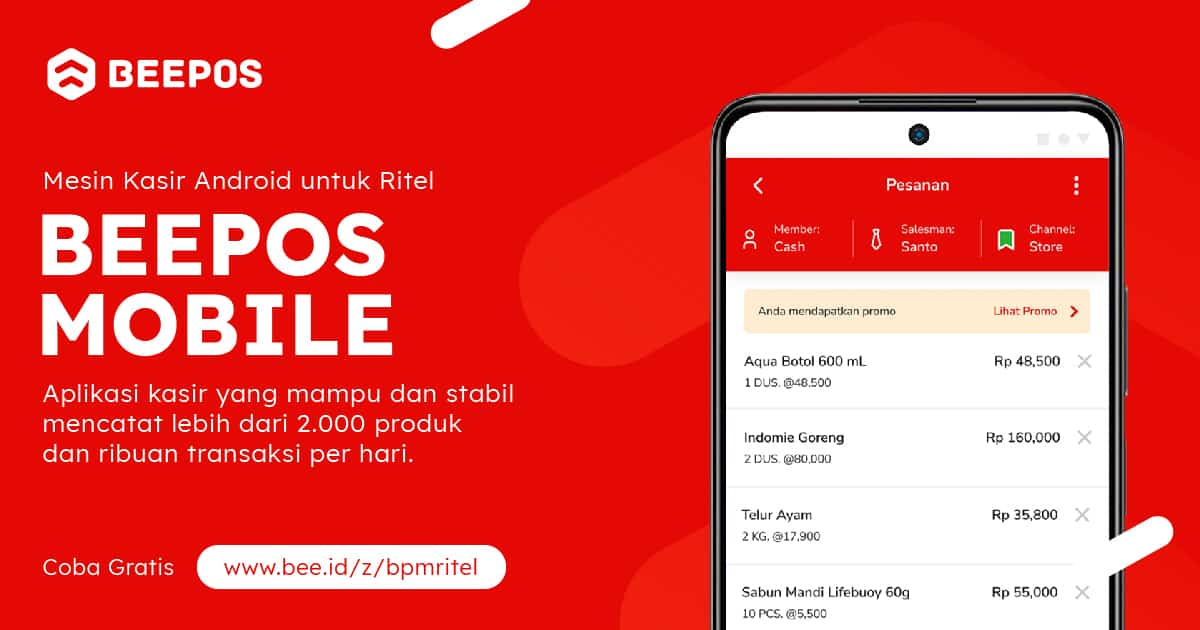 Mesin Kasir Android untuk Toko dan Minimarket - Beepos Mobile