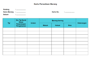Cara Membuat Kartu Stok Barang, Definisi dan Fungsinya Lengkap