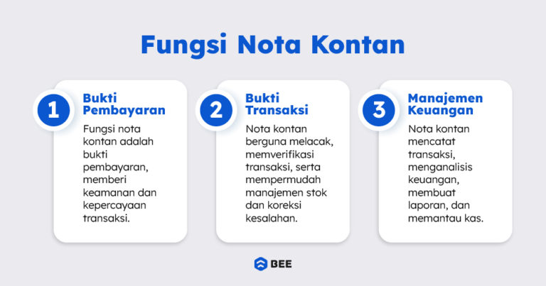 5 Contoh Nota Kontan dan Penjelasannya Lengkap