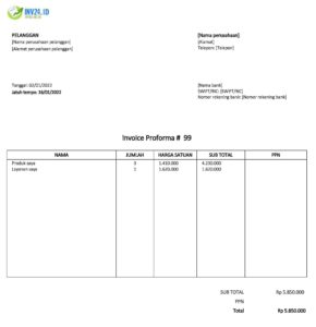 Contoh Proforma Invoice, Fungsi dan Komponennya