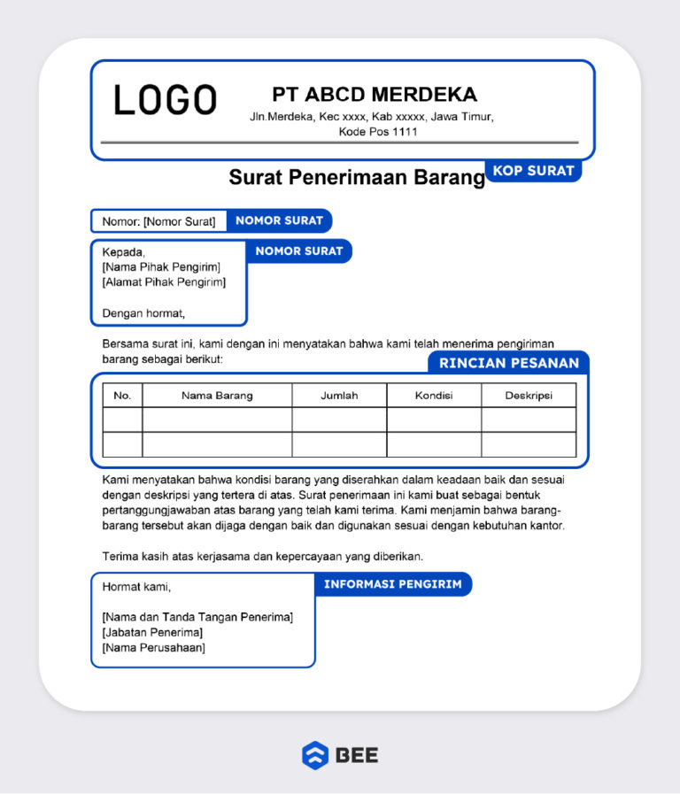 5 Contoh Surat Penerimaan Barang dan Cara Membuatnya