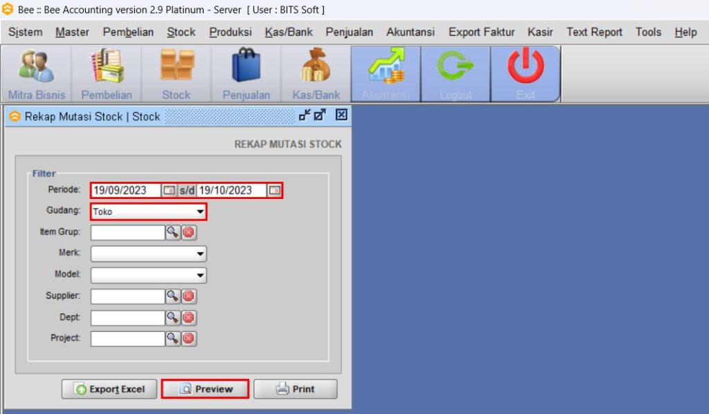 Panduan Cara Melihat Laporan Rekap Mutasi Stok Beeaccounting