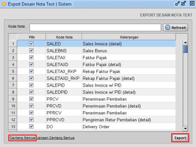 Cara Export dan Import Desain Laporan (Text Report) Beeaccounting