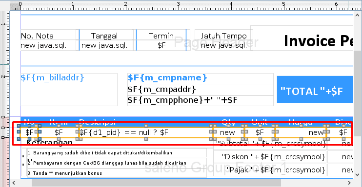 Cara Ubah Baris Kolom Nota Penjualan Menjadi Polos Beecloud