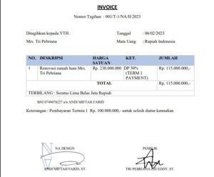 15 Contoh Invoice Pembayaran, Jenis dan Cara Buatnya