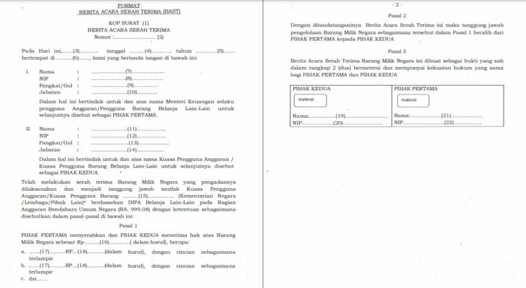 BAST adalah Berita Acara Serah Terima, Ini Format dan Contohnya