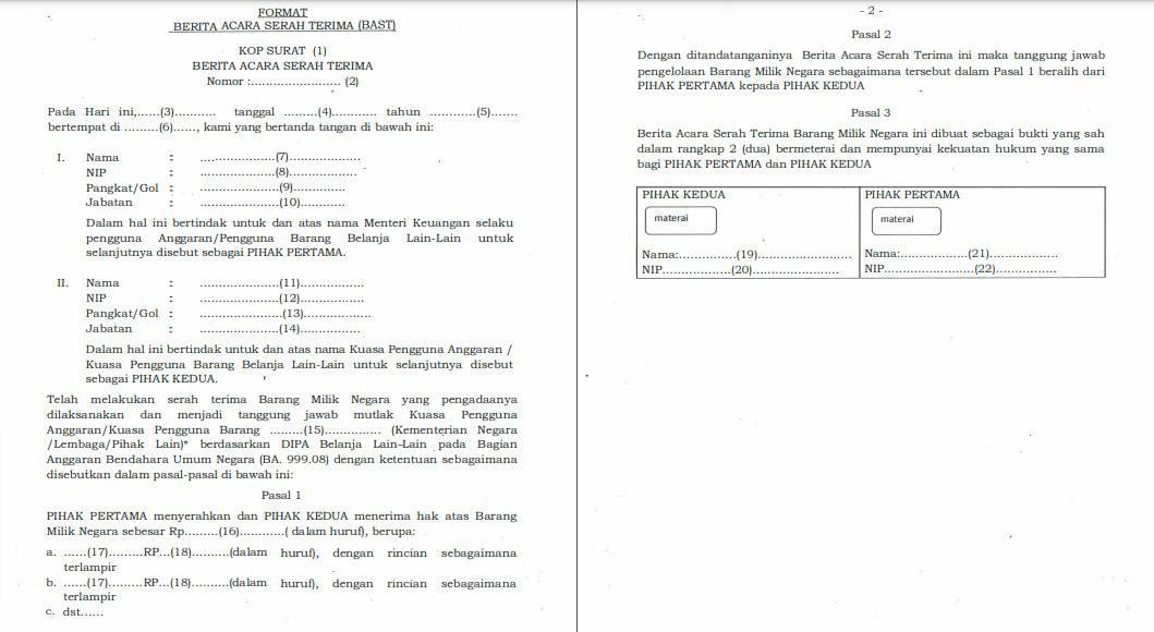 BAST adalah Berita Acara Serah Terima, Ini Format dan Contohnya