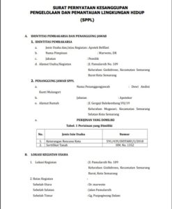 SPPL Adalah: Contoh dan Panduan Penyusunanya