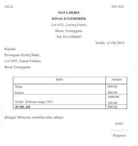 Nota Debit Adalah: Pengertian, Fungsi dan Contohnya (Lengkap)