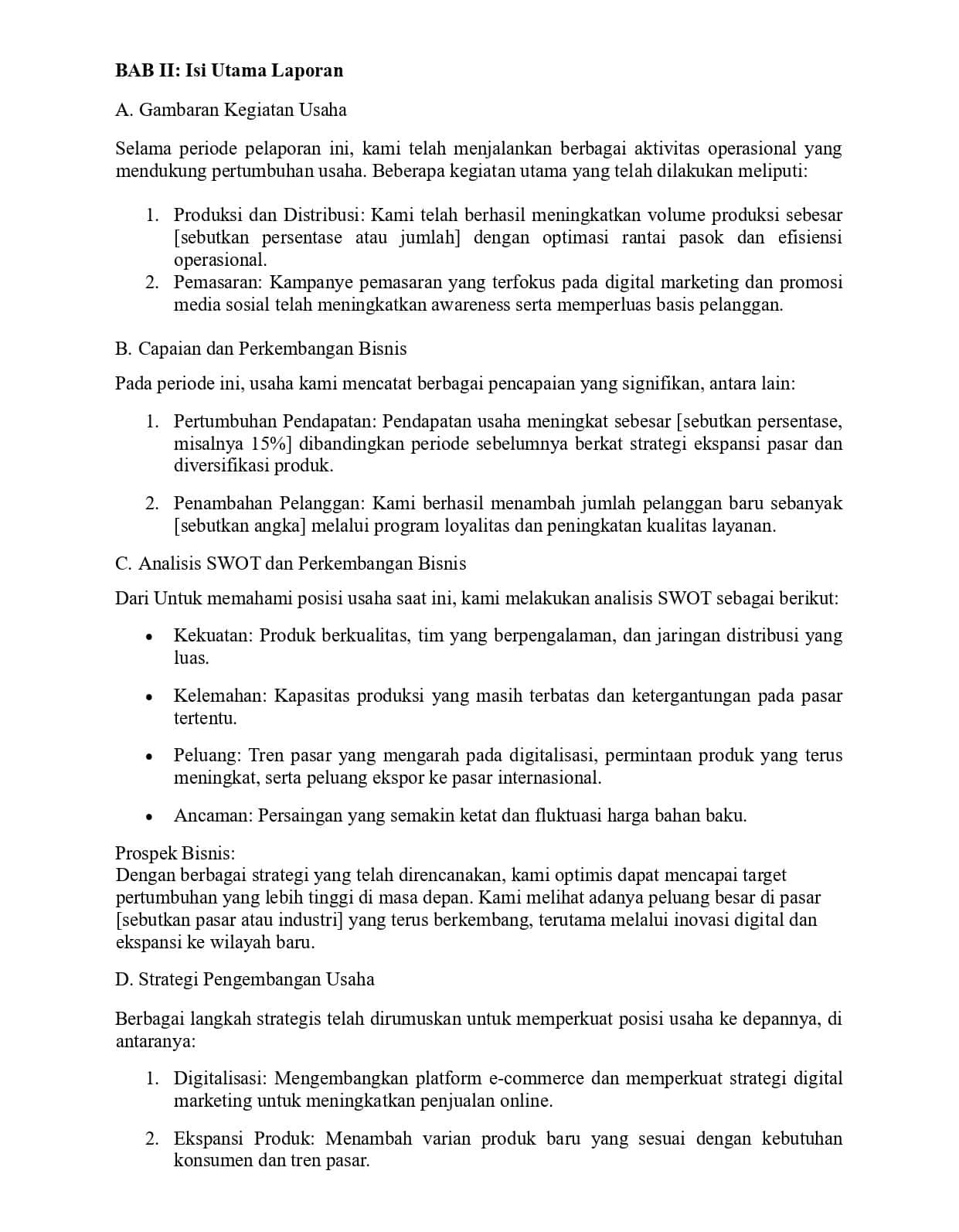 Contoh Laporan Kegiatan Usaha dan Cara Membuatnya, Lengkap!