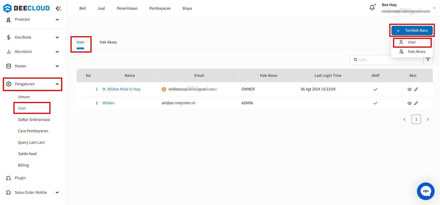 Panduan Cara Menambahkan Login User Device Beecloud 3.0