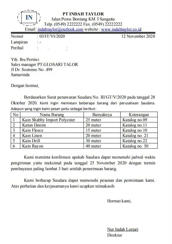 10 Contoh Surat Pengiriman Barang, Fungsi dan Formatnya