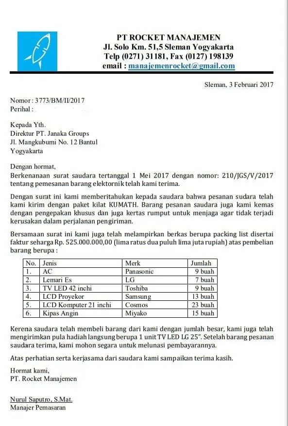 10 Contoh Surat Pengiriman Barang, Fungsi dan Formatnya