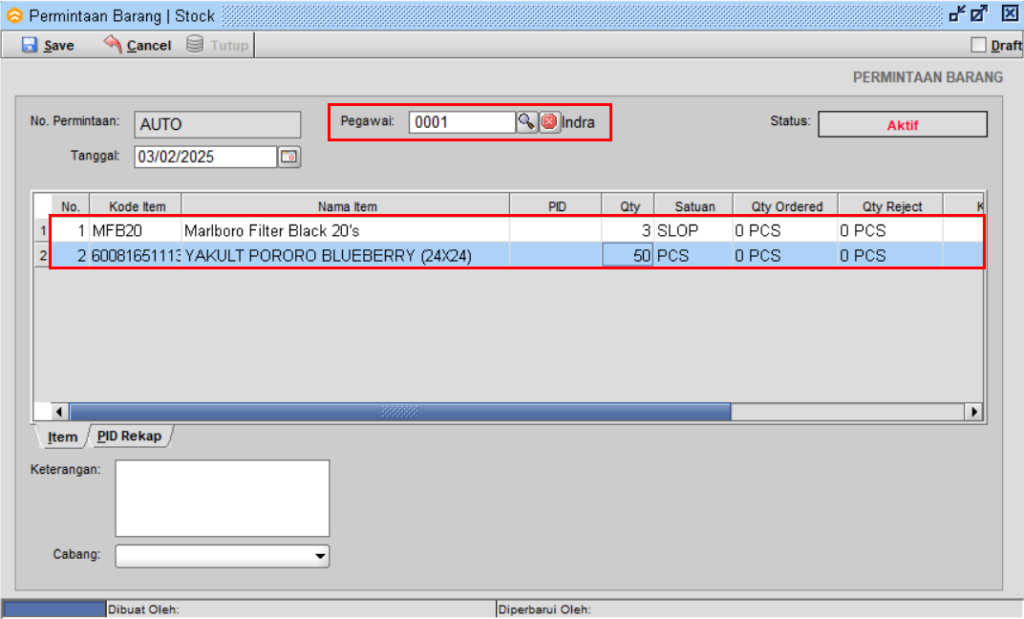 Panduan Cara Input Permintaan Barang Beeaccounting Panduan Cara Input Permintaan Barang Beeaccounting