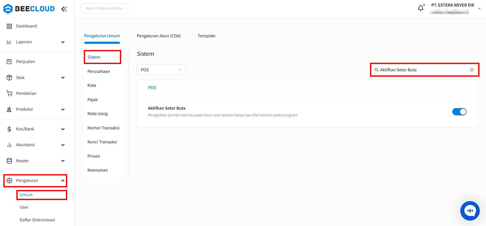 Panduan Setting Setoran Buta Beepos Desktop 3.0
