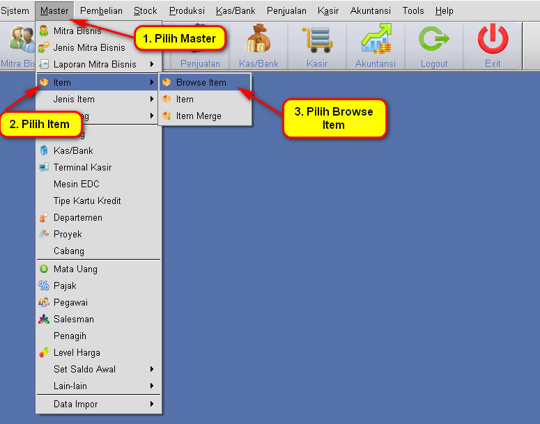 Cara Menampilkan Alias Item pada Nota Penjualan